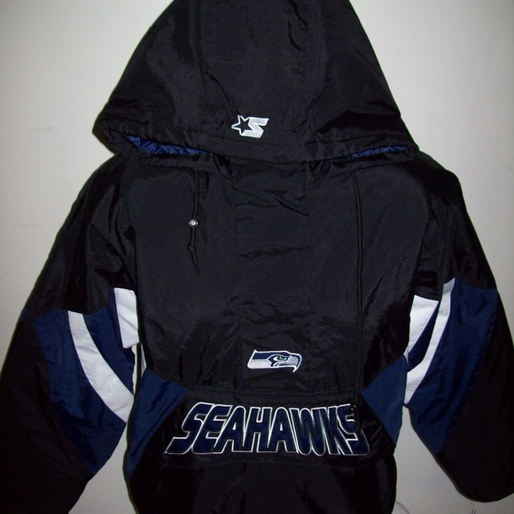 STARTER Fall 2018 | Jackets & Coats | Seattle Seahawks Starter Half Zip ...